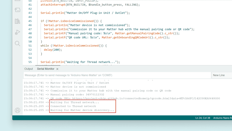 Commissioning process