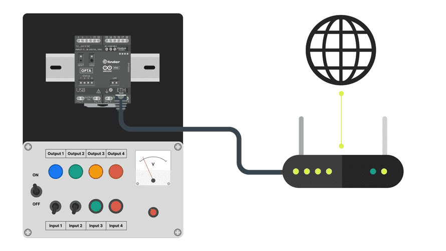 Voltage detection system setup