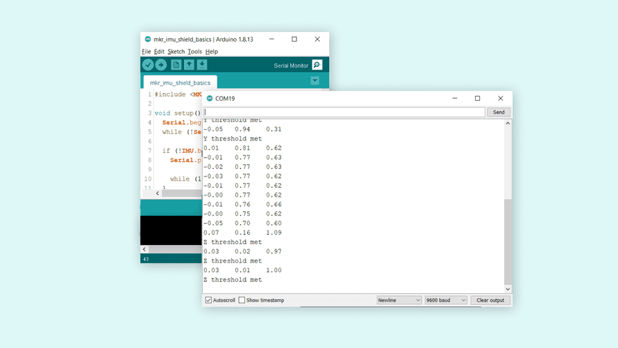 MKR IMU Shield Basics | Arduino Documentation