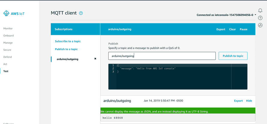 Securely Connecting An Arduino Mkr Wifi 1010 To Aws Iot Core Arduino