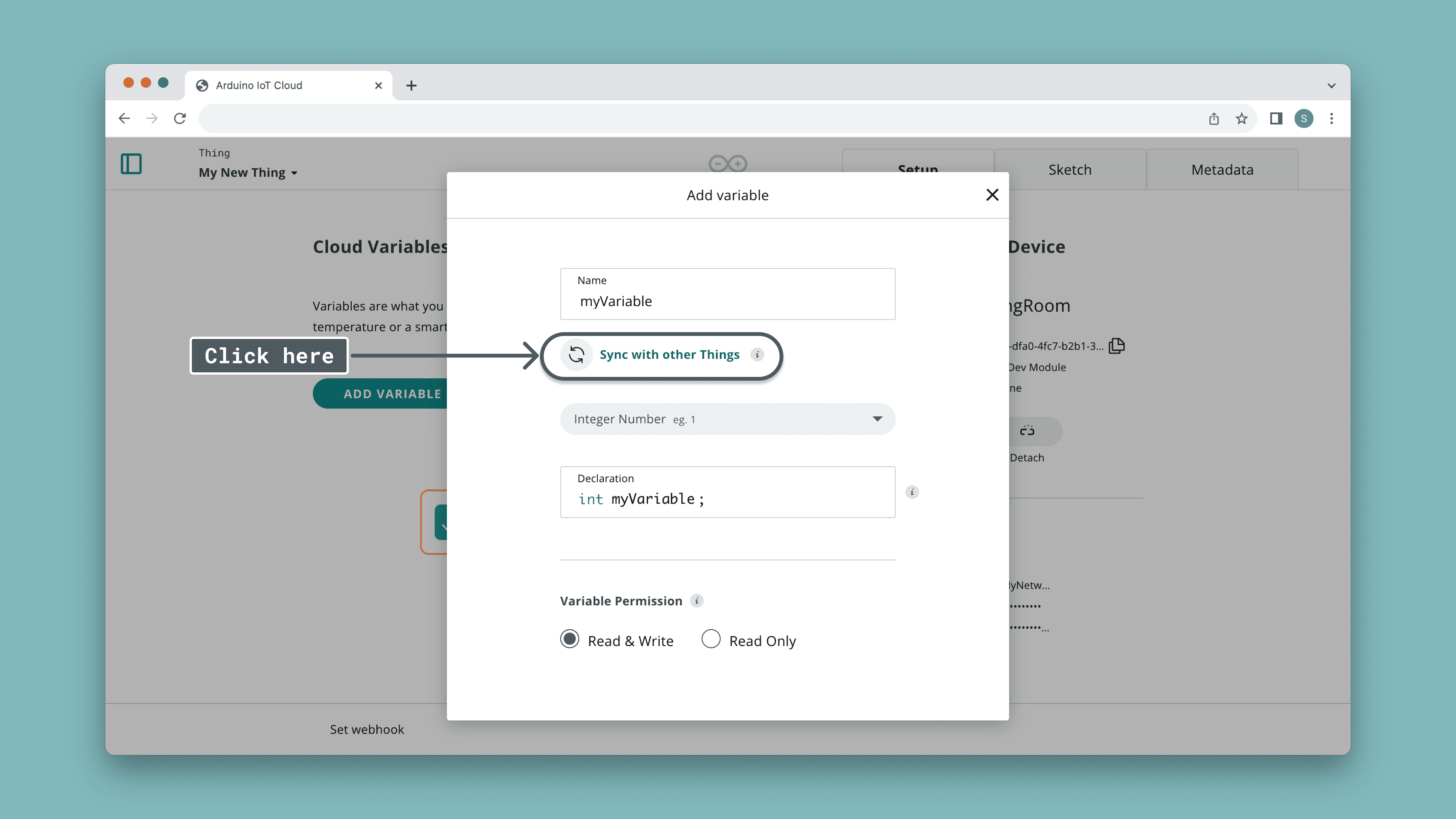 Then Select The Variables You Want To Synchronize They Need To Be Of