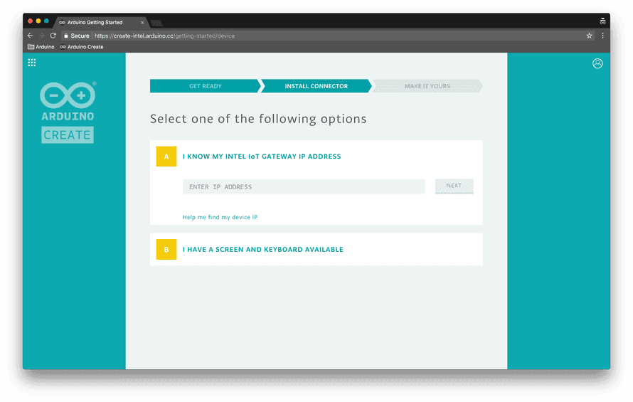 1. Enter your device IP