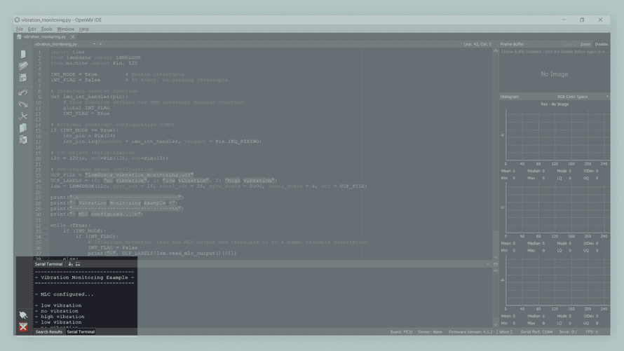 Micropython And The Imu Machine Learning Core Features Arduino Documentation