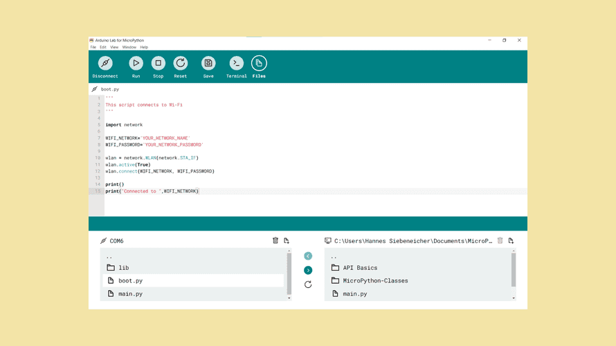 Wi-Fi script inside boot.py