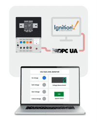 HMI for Voltage Monitoring using OPC-UA System