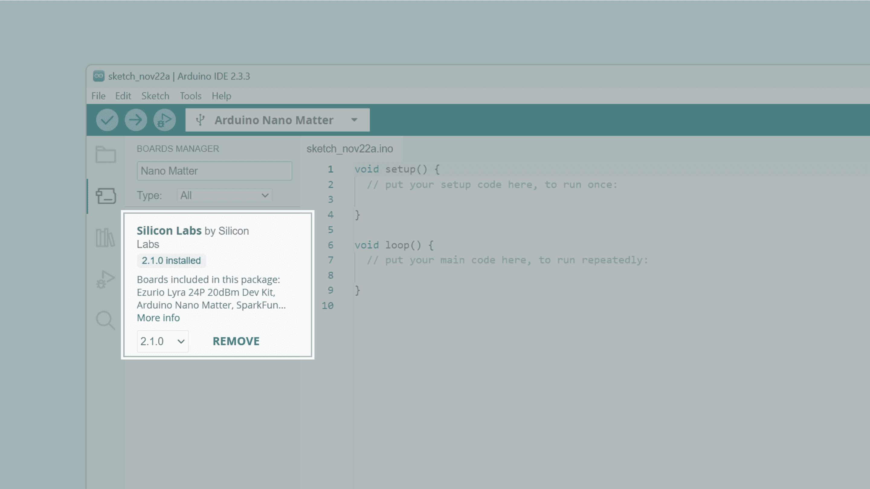 Installing the Silicon Labs core in the Arduino IDE