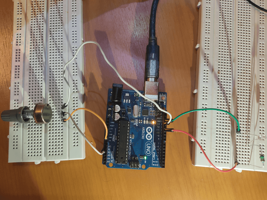 Controlling Pwm Output With A Potentiometer Via Matlab® Arduino Documentation