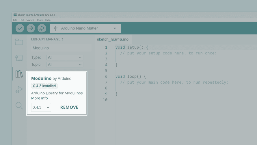 Modulino Library Installation