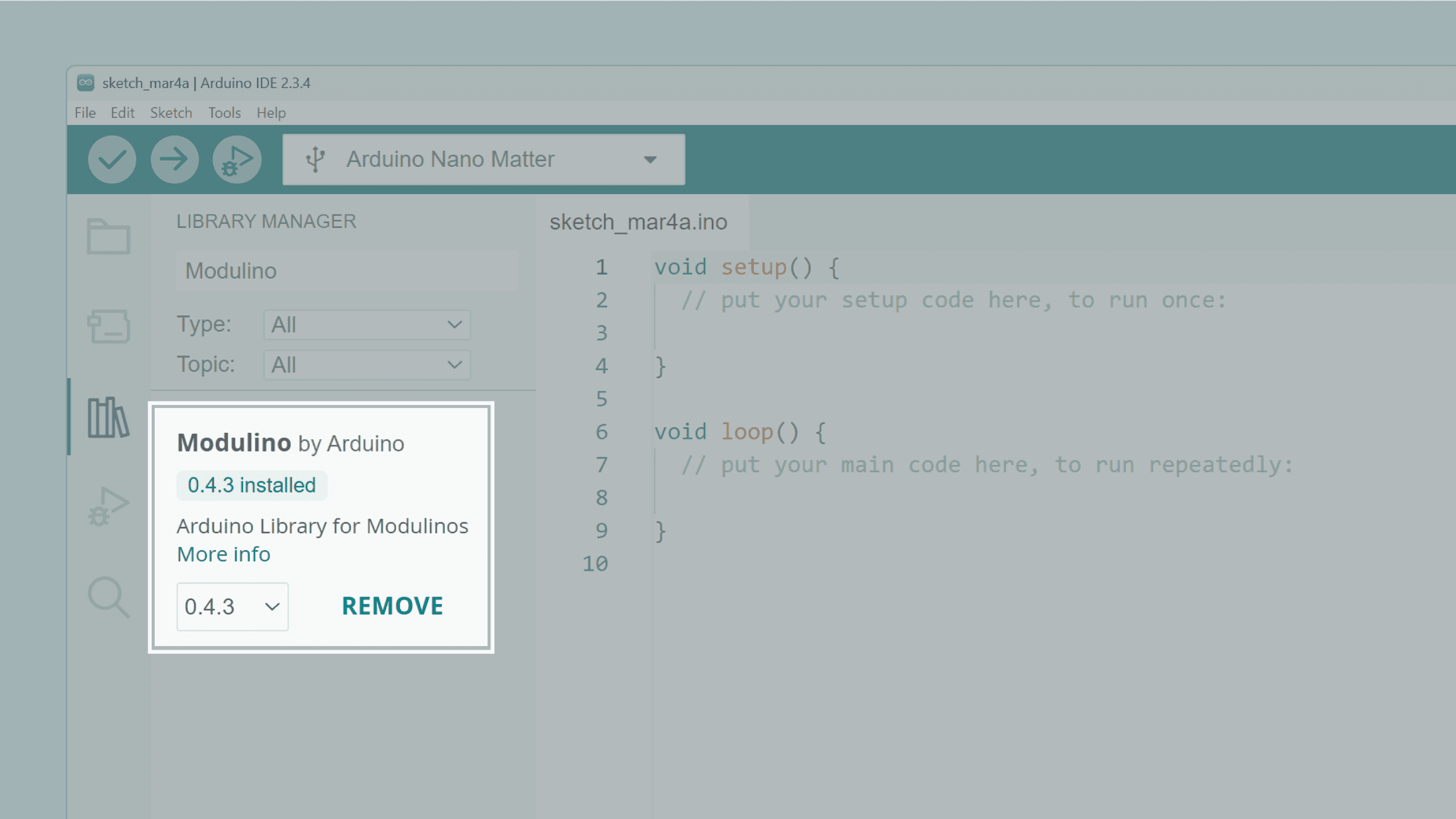 Modulino Library Installation