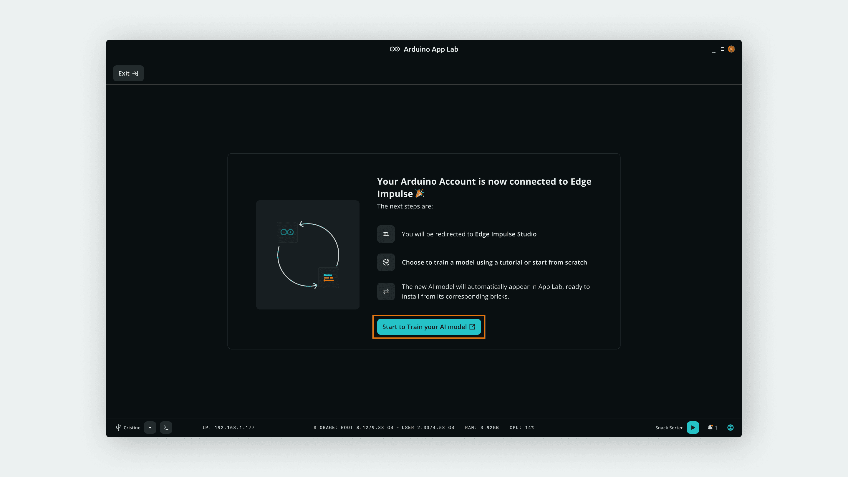 Start to train your AI model