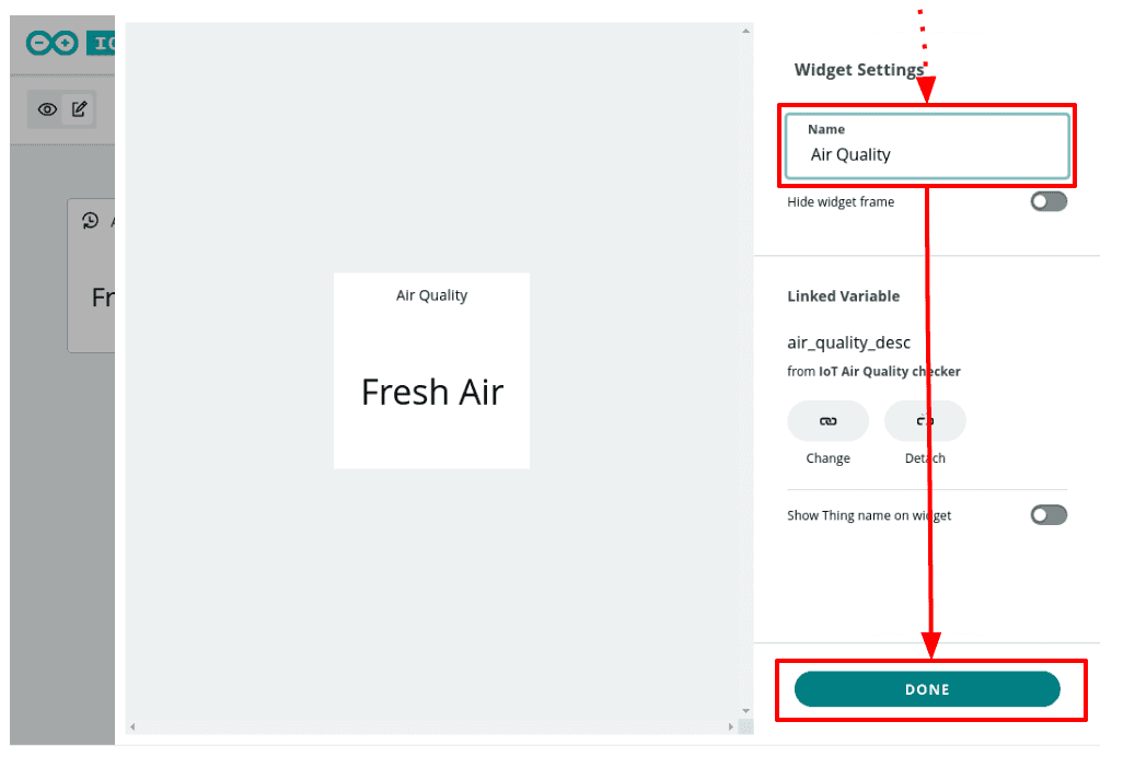 Change name of the widget, and you're done!