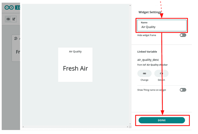 Change name of the widget, and you're done!