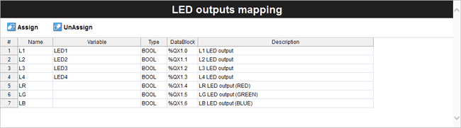 Arduino PLC IDE - Opta™ Client Status LED Table