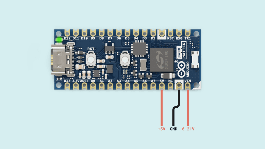 Nano Matter externally powered