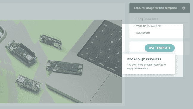 Unable to use Template