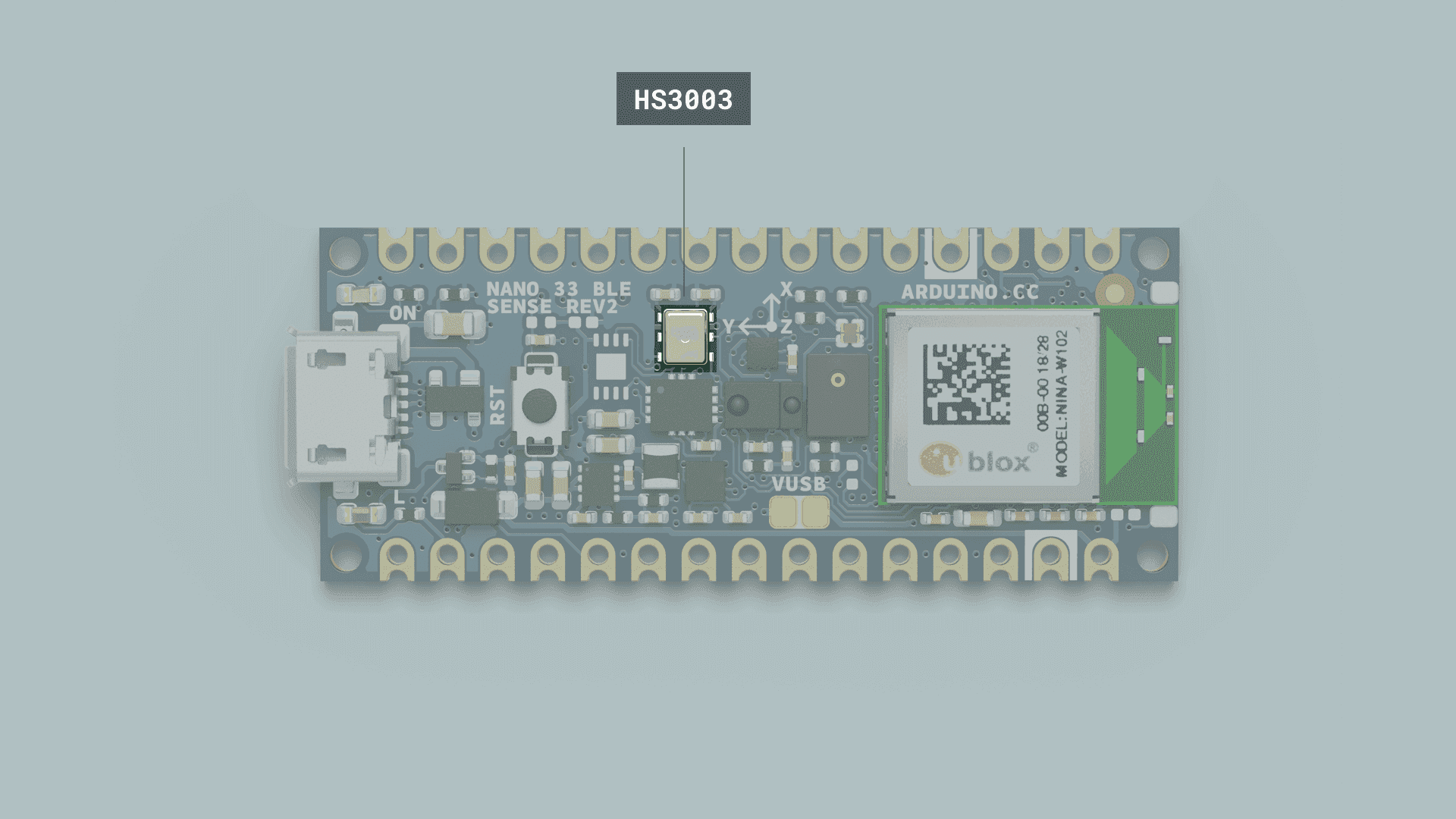 The HS3003 sensor.