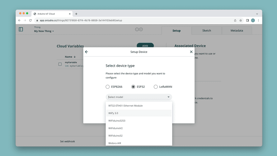 Wi-Fi® / ESP32 | Arduino Documentation