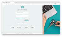 Arduino Cloud Login Page