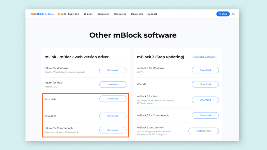 download Chromebook mlink