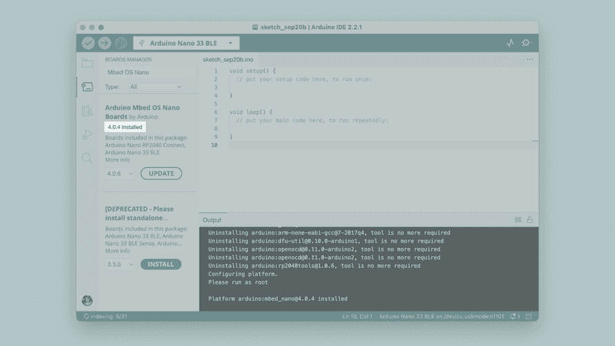 Installing a Board Package in the IDE 2 | Arduino Documentation