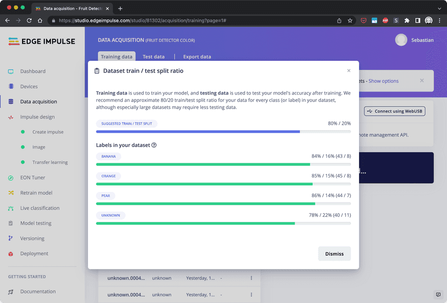 Image Classification With Edge Impulse® Arduino Documentation