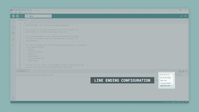 Verify and Upload buttons of the Arduino IDE
