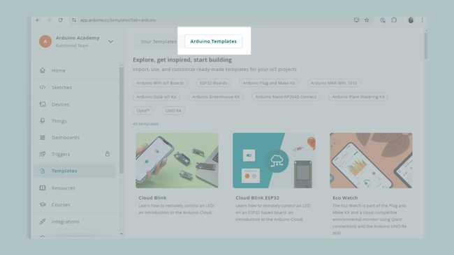 Sidebar IoT Templates