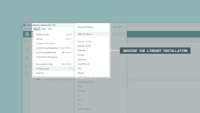 Library installation on the Arduino IDE