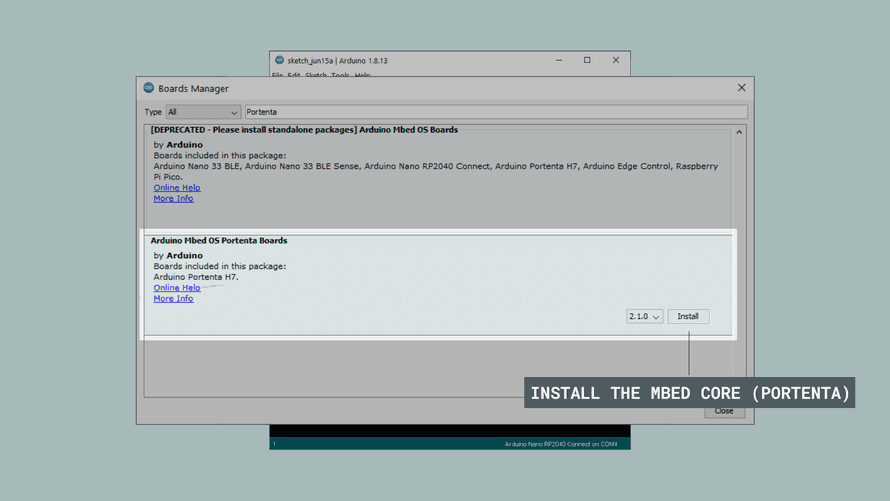 Installing Mbed Os Portenta Boards Arduino Documentation