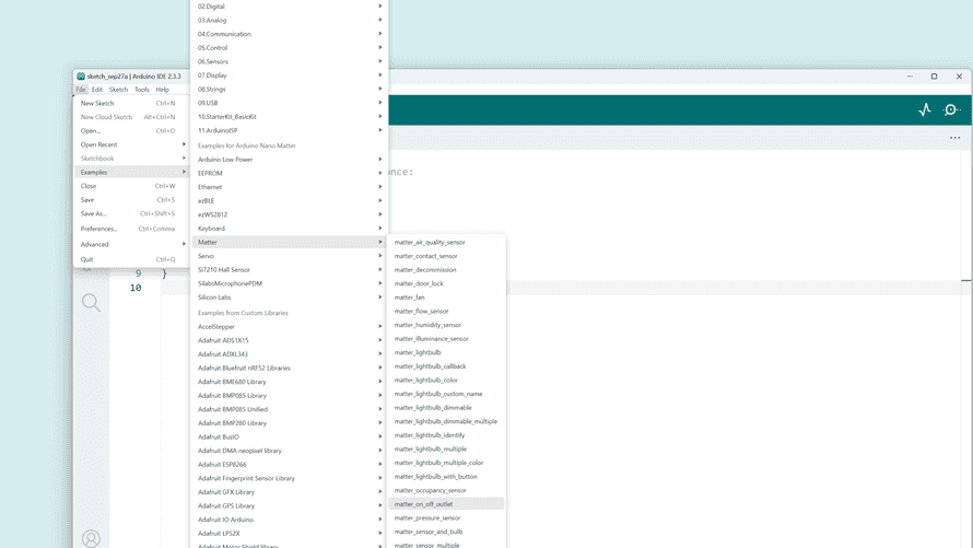 Smart outlet example