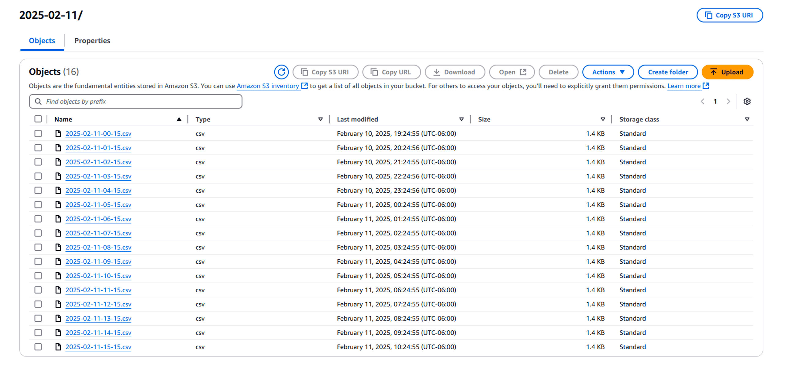 S3 Bucket date defined organization