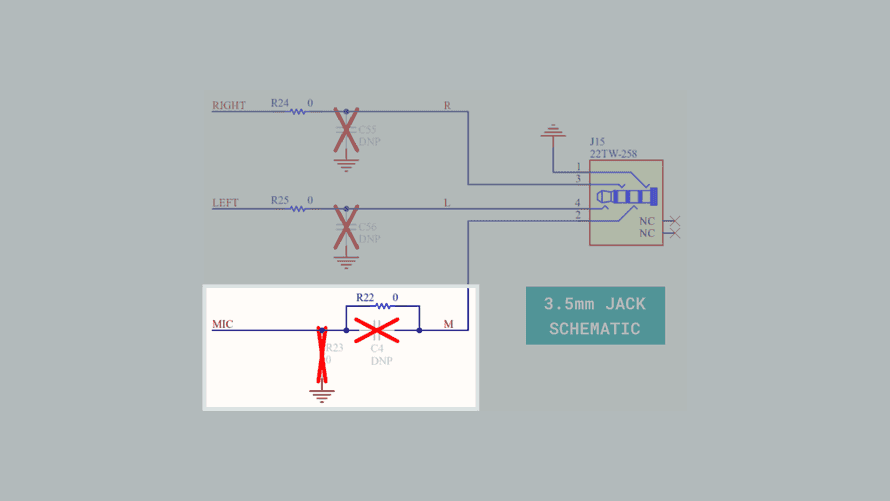 GIGA R1 3.5mm input jack schematic