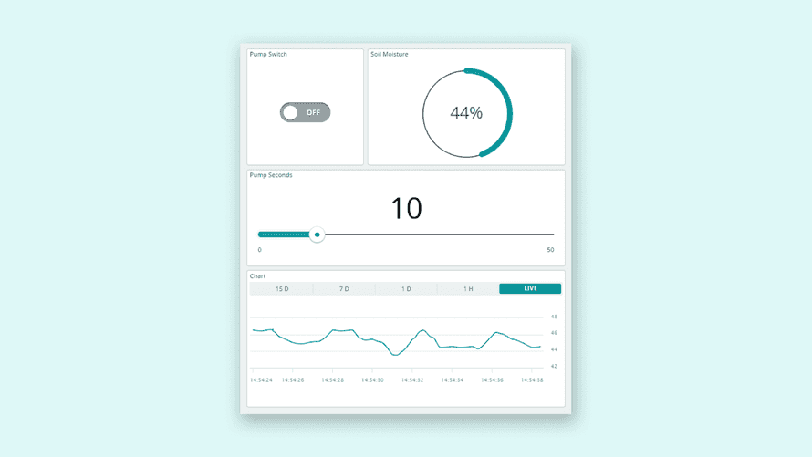 Control and monitor your smart garden