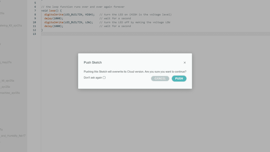 Synchronizing Sketches between IDE 2 and Arduino Cloud | Arduino ...