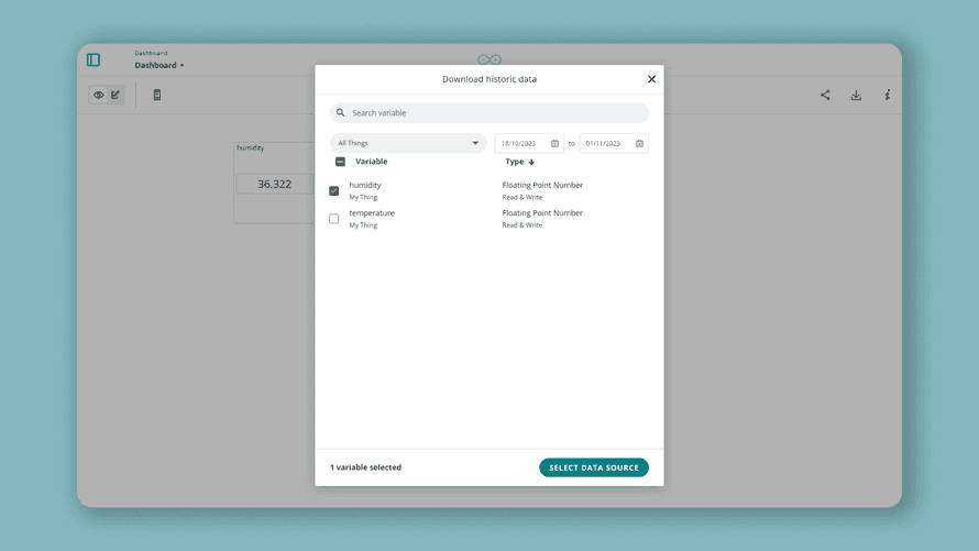 Download Historical Data | Arduino Documentation