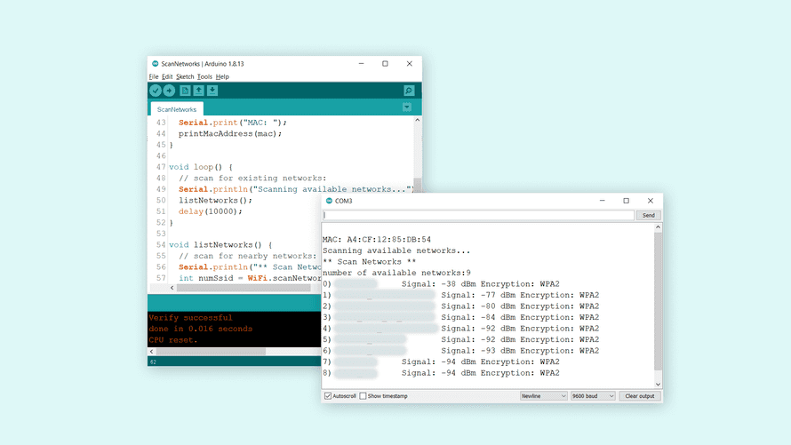 Scanning Networks With Mkr Wifi 1010 Arduino Documentation 