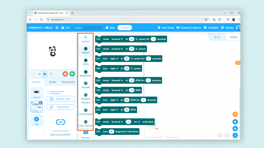 Command List When you're creating a sequence of commands for Alvik you ...