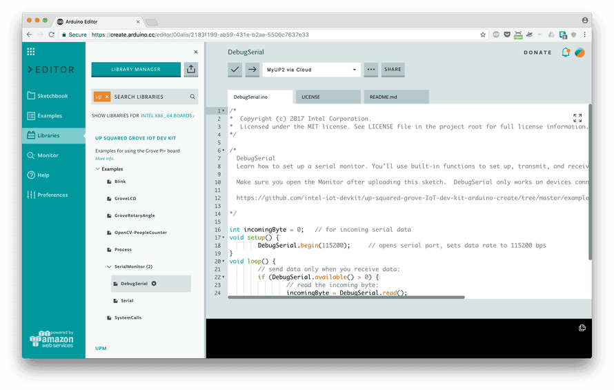 Getting Started with Intel-Based Platforms on Arduino Create © CC BY-NC ...