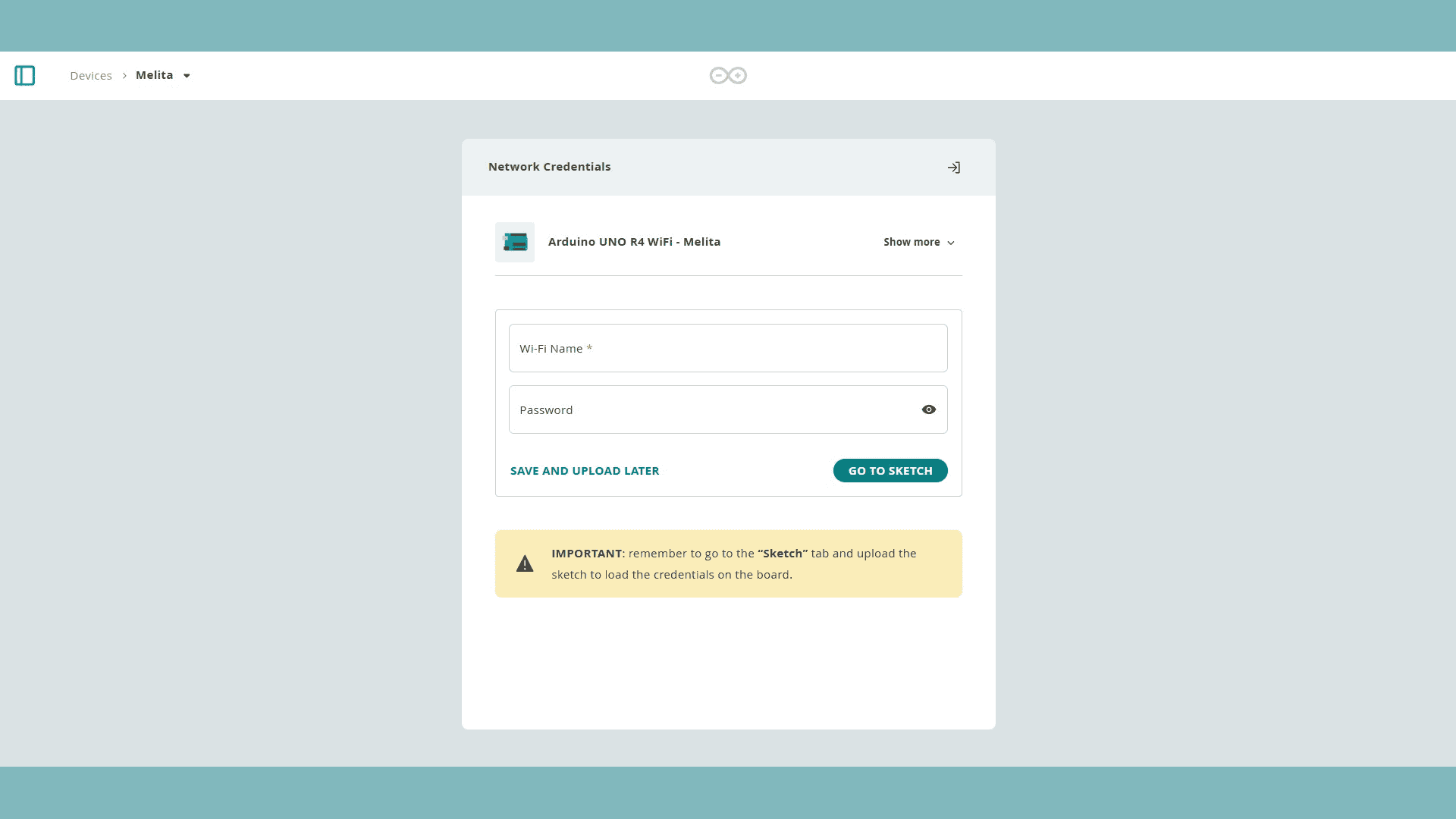 Network configuration.